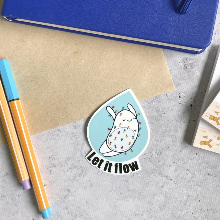 Let it Flow Sticker – Cell Cartoons